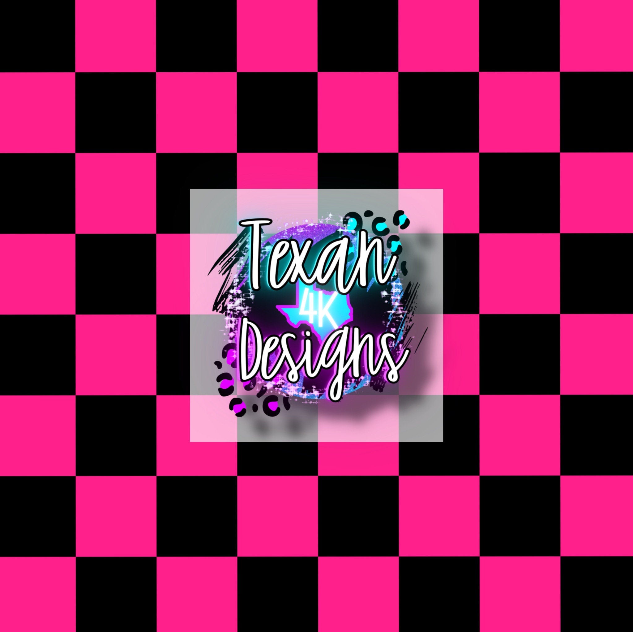 hot pink and black checkered seamless - DIGITAL PNG – Texan 4K Designs