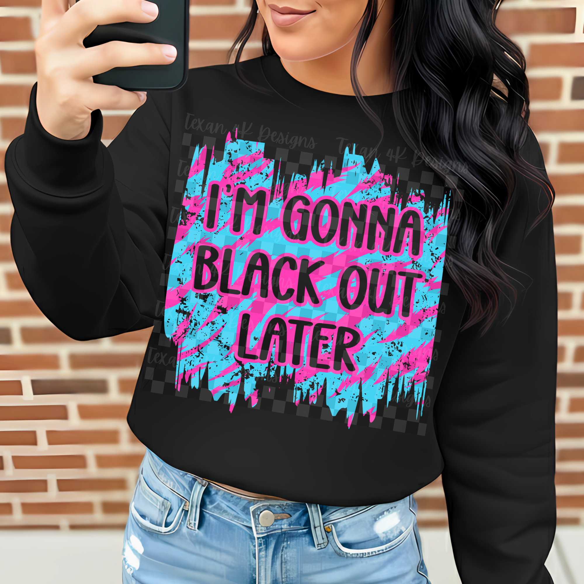 i'm gonna black out later (zebra) - DIGITAL PNG – Texan 4K Designs