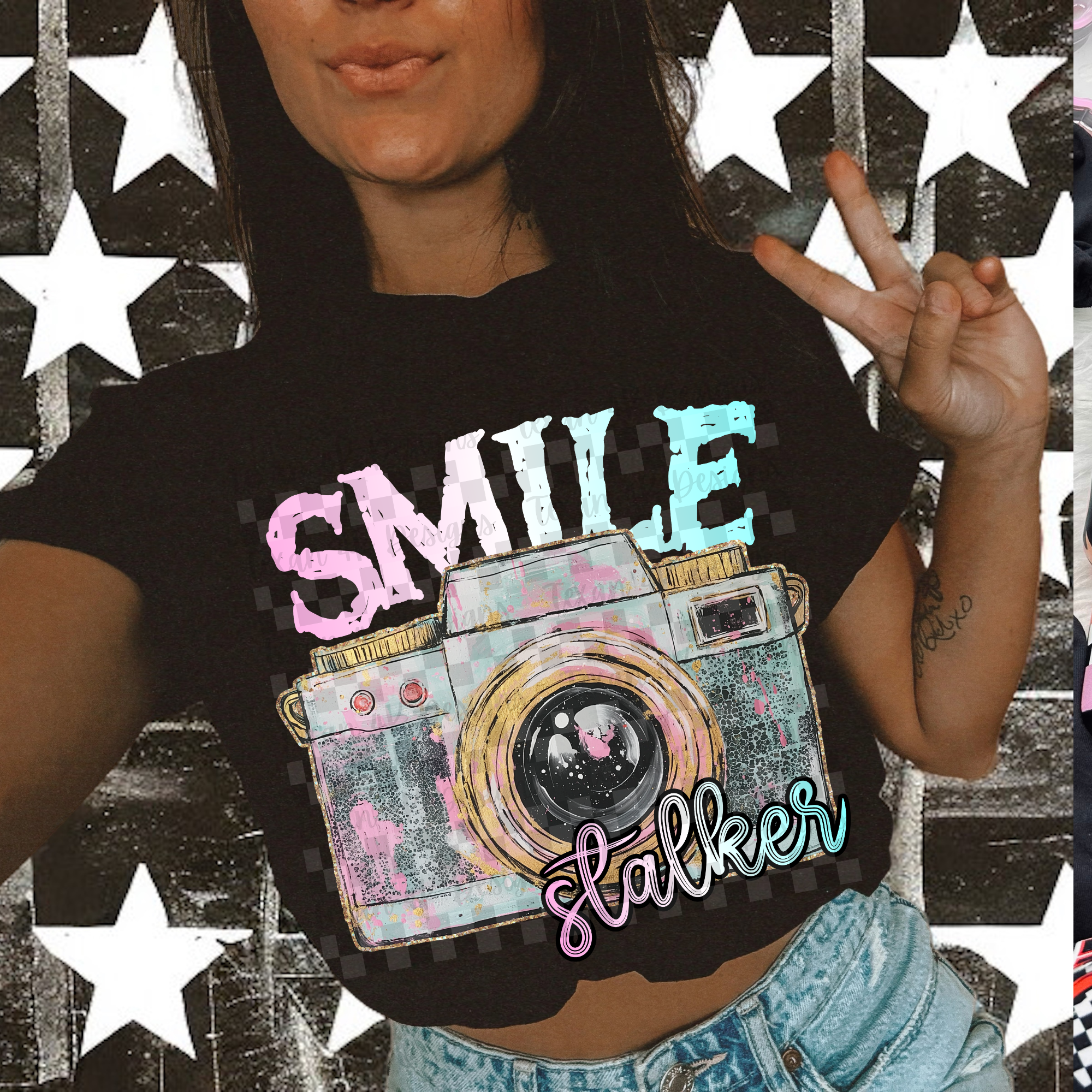 smile stalker - DIGITAL PNG – Texan 4K Designs