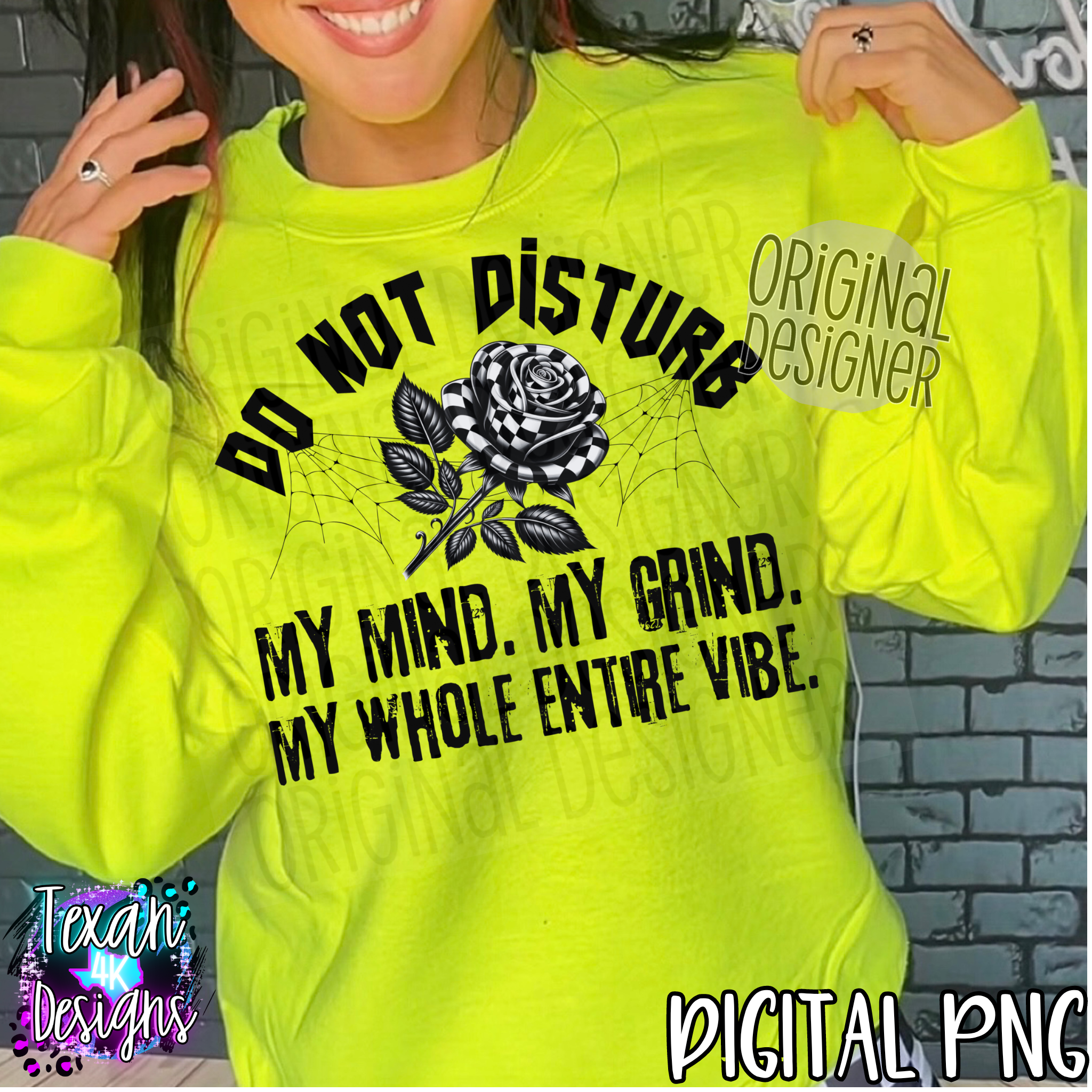 do not disturb - 2 DIGITAL PNG – Texan 4K Designs