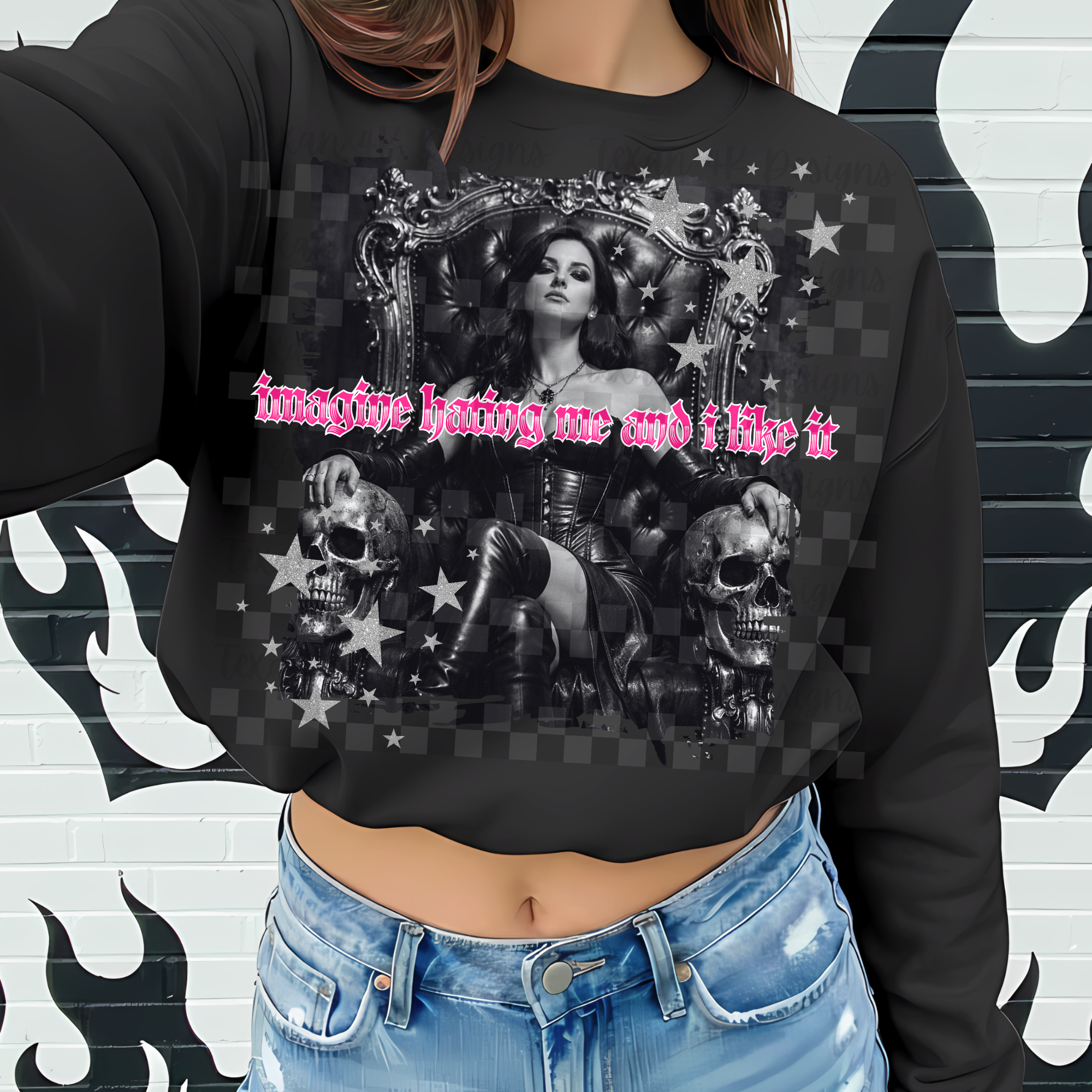 imagine hating me and i like it (pink) - DIGITAL PNG – Texan 4K Designs
